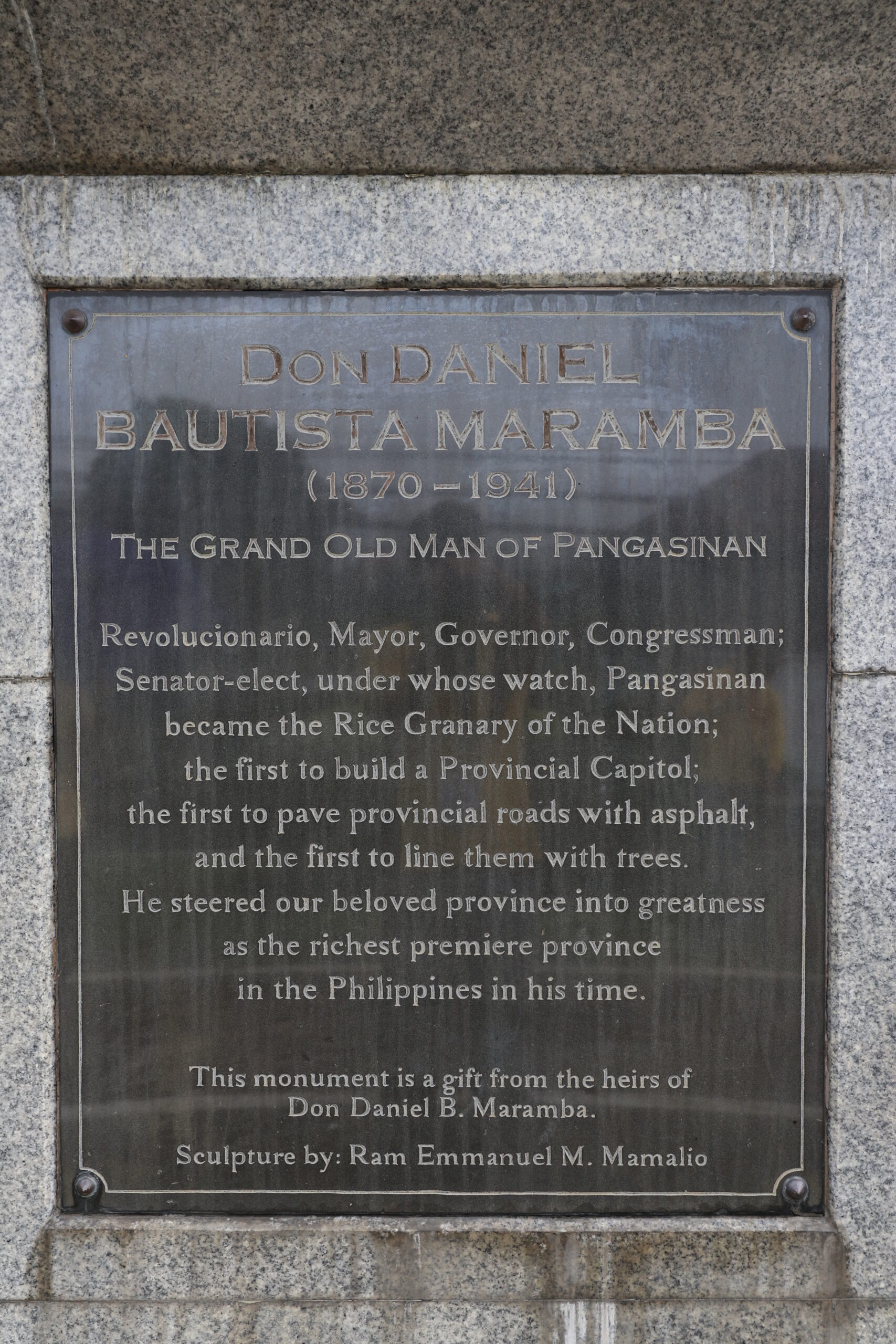 Daniel Maramba Monument - See Pangasinan